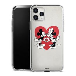 DeinDesign iPhone 11 Pro Max Handy Silikon H&uuml;lle Case transparent Handyh&uuml;lle Disney Heart Silikon Case