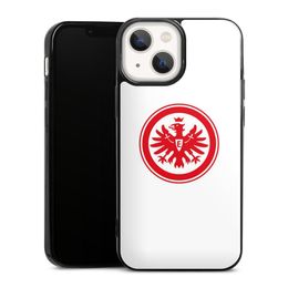 DeinDesign iPhone 13 Mini Handy Slim Case extra d&uuml;nn Silikon Handyh&uuml;lle schwarz H&uuml;lle Official Licensed Product Sge Eintracht Frankfurt Silikon Slim Case