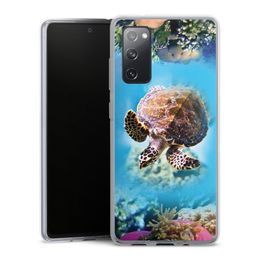 DeinDesign Galaxy S20 FE Handy Silikon H&uuml;lle Case transparent Handyh&uuml;lle Animals Ocean Turtle Silikon Case