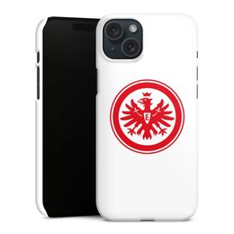 DeinDesign iPhone 15 Plus Handy Premium Case Smartphone Handyh&uuml;lle Schutzh&uuml;lle gl&auml;nzend Official Licensed Product Sge Eintracht Frankfurt Premium Case