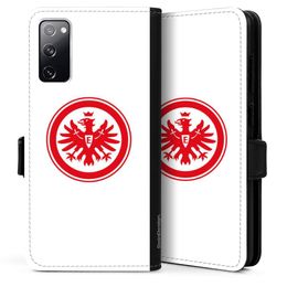 DeinDesign Galaxy S20 Handy Klapph&uuml;lle Handyh&uuml;lle aus Kunst Leder schwarz Flip Case Official Licensed Product Sge Eintracht Frankfurt Sideflip mit Lasche