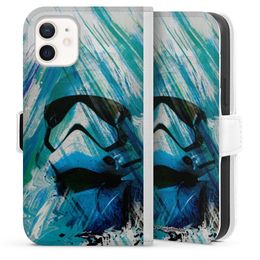 DeinDesign iPhone 12 mini Handy Klapph&uuml;lle Handyh&uuml;lle aus Kunst Leder wei&szlig; Flip Case Colourful Stormtrooper Star Wars Sideflip mit Lasche