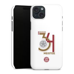 DeinDesign iPhone 15 Plus Handy Premium Case Smartphone Handyh&uuml;lle Schutzh&uuml;lle gl&auml;nzend Official Licensed Product Master Fc Bayern M&uuml;nchen Premium Case