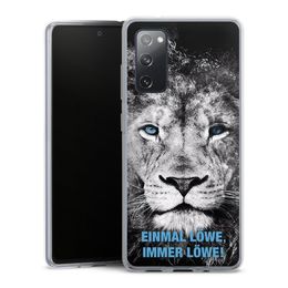 DeinDesign Galaxy S20 FE Handy Silikon H&uuml;lle Case transparent Handyh&uuml;lle Tsv 1860 M&uuml;nchen Official Licensed Product Lion Silikon Case