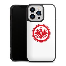 DeinDesign iPhone 13 Pro Handy Premium Silikon H&uuml;lle Handyh&uuml;lle schwarz Case Official Licensed Product Sge Eintracht Frankfurt Silikon Premium Case
