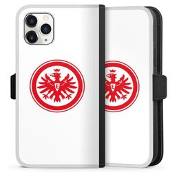 DeinDesign iPhone 11 Pro Handy Klapph&uuml;lle Handyh&uuml;lle aus Kunst Leder schwarz Flip Case Official Licensed Product Sge Eintracht Frankfurt Sideflip mit Lasche