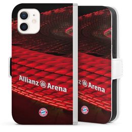 DeinDesign iPhone 12 mini Handy Klapph&uuml;lle Handyh&uuml;lle aus Kunst Leder wei&szlig; Flip Case Fcb Stadium Fc Bayern M&uuml;nchen Sideflip mit Lasche