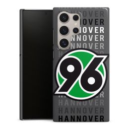 DeinDesign Galaxy S24 Ultra Handy Premium Case Smartphone Handyh&uuml;lle Schutzh&uuml;lle gl&auml;nzend H96 Hannover 96 Official Licensed Product Premium Case