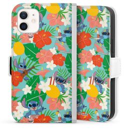DeinDesign iPhone 12 mini Handy Klapph&uuml;lle Handyh&uuml;lle aus Kunst Leder wei&szlig; Flip Case Lilo & Stitch Movie Disney Sideflip mit Lasche