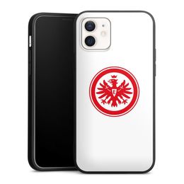 DeinDesign iPhone 12 Handy Premium Silikon H&uuml;lle Handyh&uuml;lle schwarz Case Official Licensed Product Sge Eintracht Frankfurt Silikon Premium Case