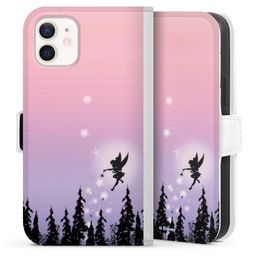 DeinDesign iPhone 12 mini Handy Klapph&uuml;lle Handyh&uuml;lle aus Kunst Leder wei&szlig; Flip Case Tinkerbells Disney Official Licensed Product Sideflip mit Lasche