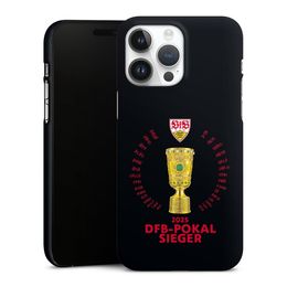 DeinDesign iPhone 14 Pro Max Handy Premium Case Smartphone Handyh&uuml;lle Schutzh&uuml;lle matt Trophy Official Licensed Product Vfb Stuttgart Premium Case