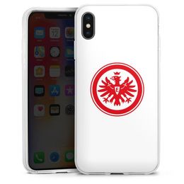 DeinDesign iPhone Xs Max Handy Silikon H&uuml;lle Case transparent Handyh&uuml;lle Official Licensed Product Sge Eintracht Frankfurt Silikon Case