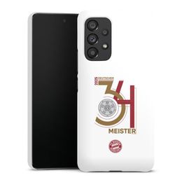 DeinDesign Galaxy A53 5G Handy Premium Case Smartphone Handyh&uuml;lle Schutzh&uuml;lle gl&auml;nzend Master Official Licensed Product Fc Bayern M&uuml;nchen Premium Case