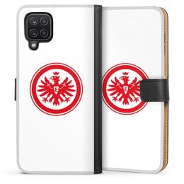 DeinDesign Galaxy A12 Handy Klapph&uuml;lle Handyh&uuml;lle aus Kunst Leder schwarz Flip Case Eintracht Frankfurt Sge Official Licensed Product Sideflip mit langer Lasche