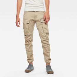 G-Star Raw G-STAR Herren Cargohose "Rovic Zip 3D Tapered Pant", beige, Gr. 32, unifarben, Web, Obermaterial: 97% Baumwolle, 3% Elasthan, Hosen, Tapered Fit