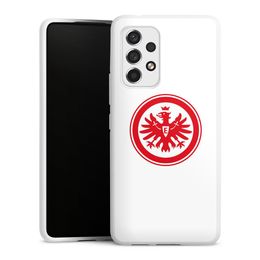 DeinDesign Galaxy A53 5G Handy Silikon H&uuml;lle Case wei&szlig; Handyh&uuml;lle Eintracht Frankfurt Sge Official Licensed Product Silikon Case