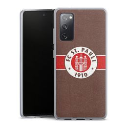 DeinDesign Galaxy S20 FE 5G Handy Silikon H&uuml;lle Case transparent Handyh&uuml;lle Fc St. Pauli Official Licensed Product Logo Silikon Case