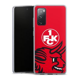 DeinDesign Galaxy S20 FE 5G Handy Silikon H&uuml;lle Case transparent Handyh&uuml;lle 1. Fck Devil 1. Fc Kaiserslautern Silikon Case