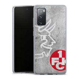 DeinDesign Galaxy S20 FE 5G Handy Silikon H&uuml;lle Case transparent Handyh&uuml;lle 1. Fc Kaiserslautern Devil 1. Fck Silikon Case