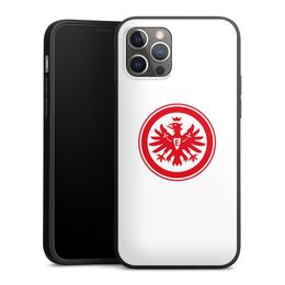 DeinDesign iPhone 12 Pro Handy Premium Silikon H&uuml;lle Handyh&uuml;lle schwarz Case Official Licensed Product Sge Eintracht Frankfurt Silikon Premium Case