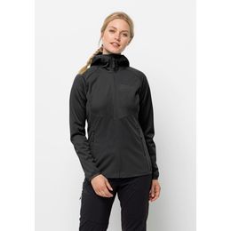 Jack Wolfskin Damen Softshelljacke "GO HIKE SOFTSHELL W", schwarz, Gr. M, OBERSTOFF 100% POLYESTER FUTTER 100% POLYESTER, Jacken