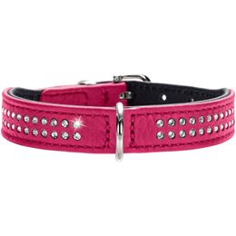 Hunter Halsband Diamond Petit pink/schwarz / 24