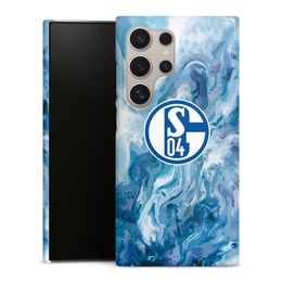 DeinDesign Galaxy S24 Ultra Handy Premium Case Smartphone Handyh&uuml;lle Schutzh&uuml;lle gl&auml;nzend Logo Fc Schalke 04 Merchandise Premium Case