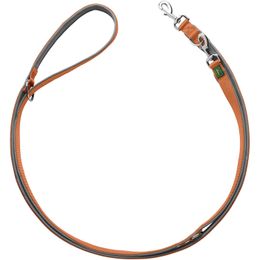 Hunter Verstellbare F&uuml;hrleine Neopren kupfer/grau / 25/200