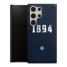 DeinDesign Galaxy S24 Ultra Handy Premium Case Smartphone Handyh&uuml;lle Schutzh&uuml;lle gl&auml;nzend Karlsruher Sc Ksc Bundesliga Premium Case