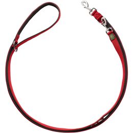 Hunter Verstellbare F&uuml;hrleine Neopren rot/schwarz / 15/200