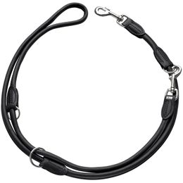Hunter Verstellbare F&uuml;hrleine Round & Soft schwarz / 8/200