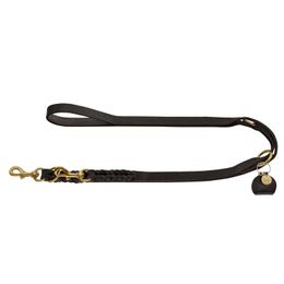 Hunter Verstellbare F&uuml;hrleine Sansibar Solid schwarz / 15/200