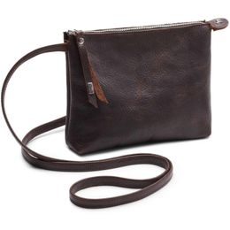 Hunter Umh&auml;ngetasche Fano Mini mit Schulterriemen dunkelbraun / one-size