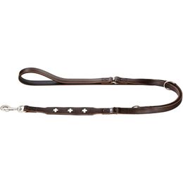 Hunter Verstellbare F&uuml;hrleine Swiss braun/schwarz / 13/200
