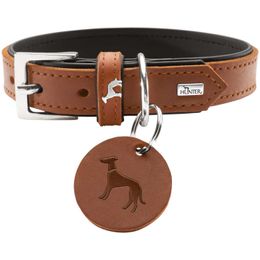 Hunter Halsband Larvik cognac/schwarz / 50