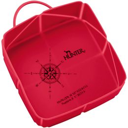 Hunter Silikon Falt-Reisenapf List rot / one-size