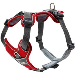 Hunter Geschirr Divo rot/grau / S-M