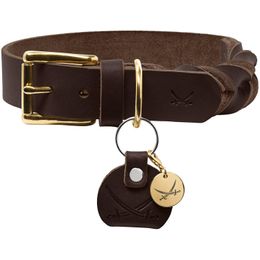 Hunter Halsband Sansibar Solid dunkelbraun / 55