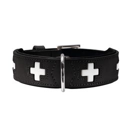 Hunter SWISS Set Halsband & Leine | schwarz 32 / 13/200