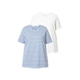 Ulla Popken Shirt female Blue, White size 42-44
