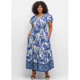 sheego by Joe Browns Damen Maxikleid mit Paisleyprint, offwhite-gemustert, Gr&ouml;&szlig;e 48