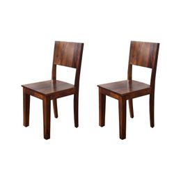 Stuhl Sheesham 45x45x90 life honey lackiert METRO LIFE #167, 2er Set