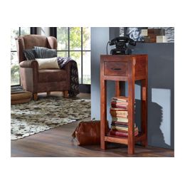 Telefontisch Akazie 30x30x80 nougat lackiert OXFORD #44