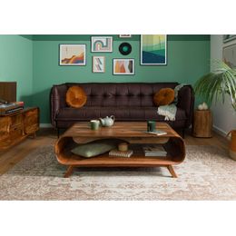Couchtisch Sheesham 120x70x40 hellbraun lackiert MAILAND #134