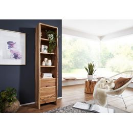 Hochschrank Akazie 45x36x185 natur lackiert PURE ACACIA #615