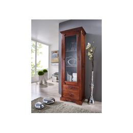 Vitrine Akazie 65x44x191 nougat lackiert OXFORD #432