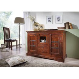 Kommode Akazie 130x50x85 nougat lackiert OXFORD #412