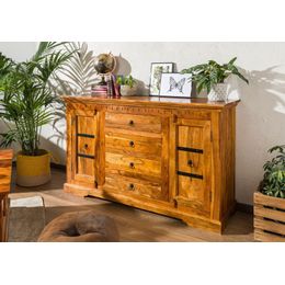 Sideboard Akazie 150x45x89 honig lackiert OXFORD #0513