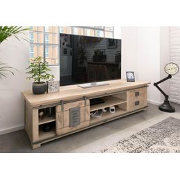 TV-Board Mango 200x55x50 whitewash lackiert RAILWAY #336